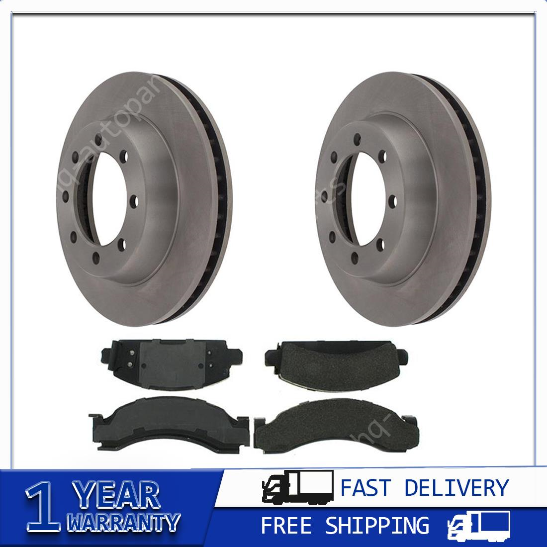 3x C-Tek Front Disc Brake Pad Set Disc Brake Rotor Fits Chevrolet P30 ...