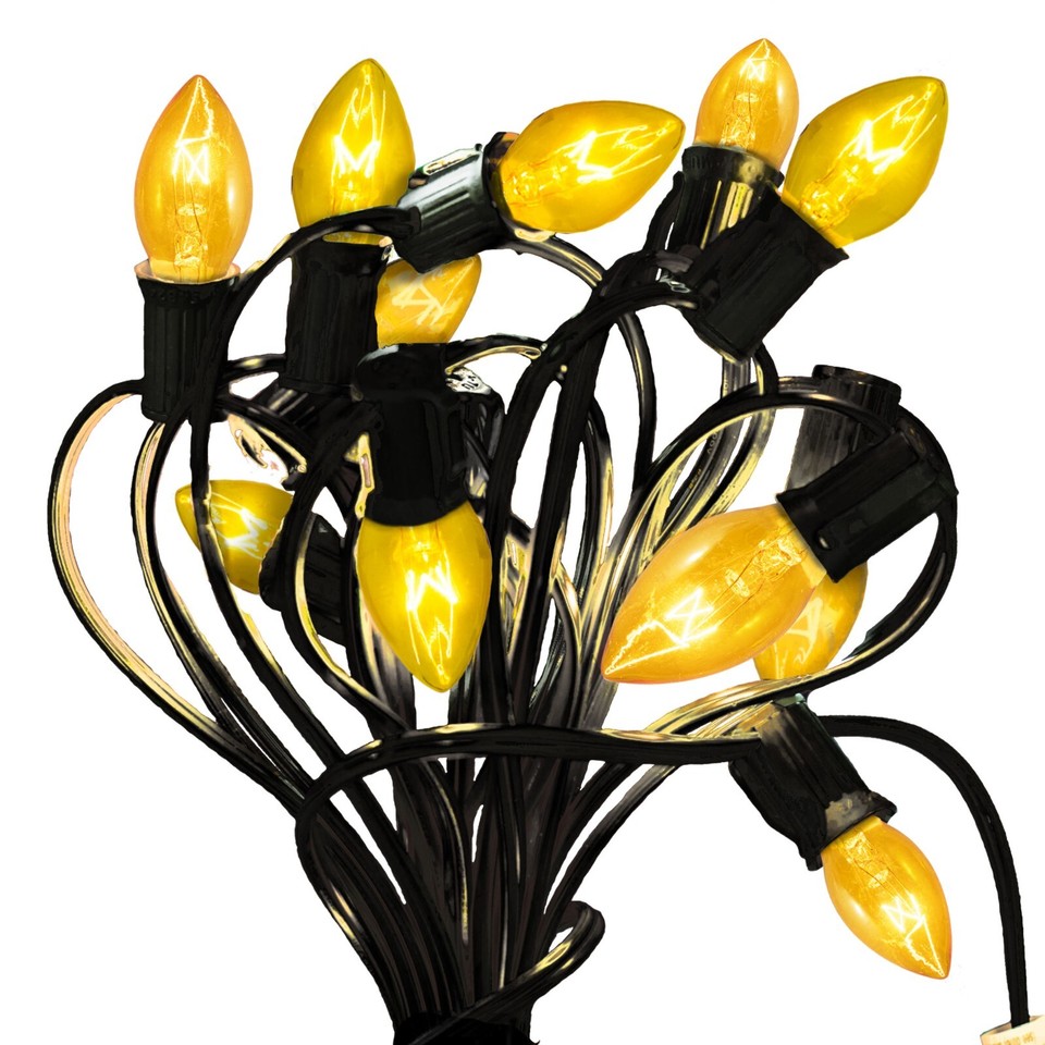 C-7 Light Bulbs Replacement Lighting All Colors Steady Twinkle Clear C7 ...