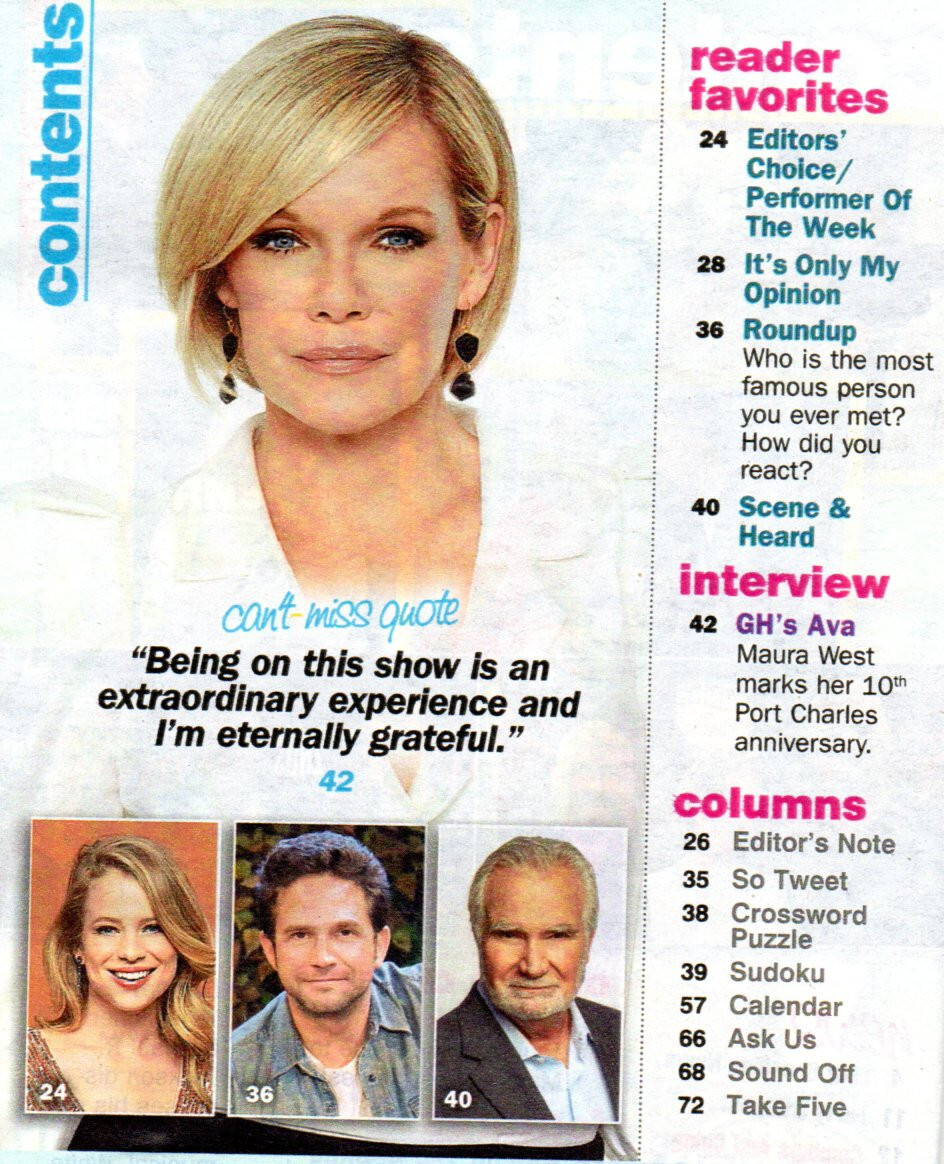 SOAP OPERA DIGEST May 8 2023 Charles Shaughnessy Genie Francis Maura ...