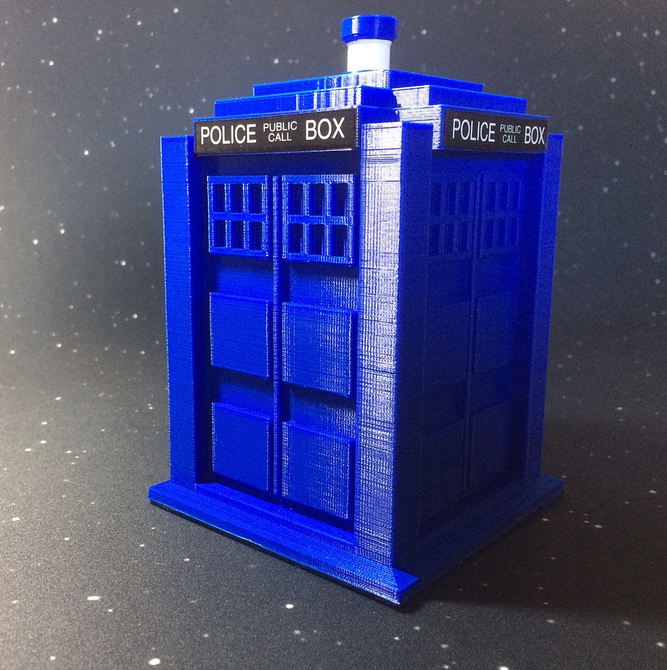 Doctor Who TARDIS Dice Tower Spiral Staircase 3D Printed Blue - Board ...