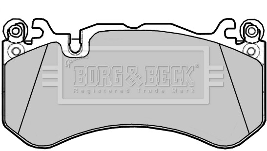 CAPSautomotive Brake Pad Set for Mercedes_Benz_2 0044208920 0054206620 ...