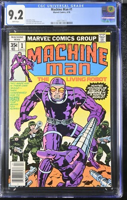 Machine Man #1 CGC 9.2 Marvel Comics 1978 Jack Kirby & Giacoia & Mike ...