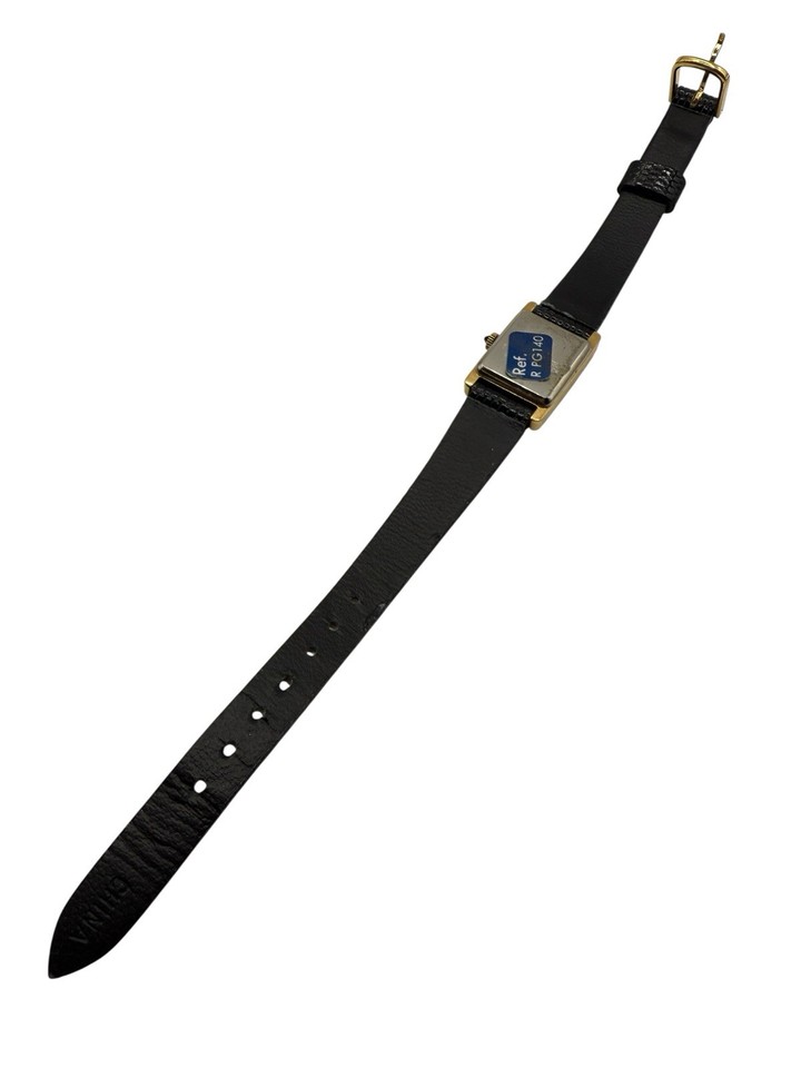 Disney Lorus Slim Mickey Mouse Tank Watch Gold Tone Women Rectangle New ...