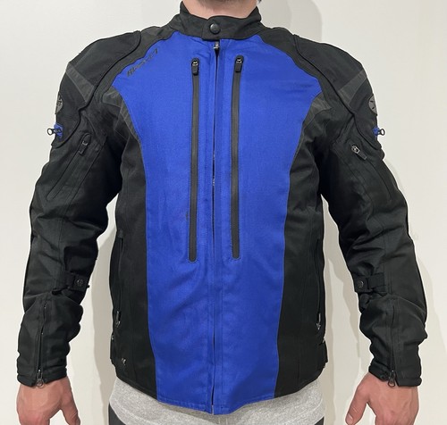 Joe Rocket Atomic 5.0 Mens Textile Motorcycle Jacket Black/Blue LARGE ...
