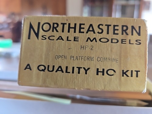 NORTHEASTERN SCALE MODELS HP-2 OPEN PLATFORM COMBINE WOOD PASSENGER CAR ...