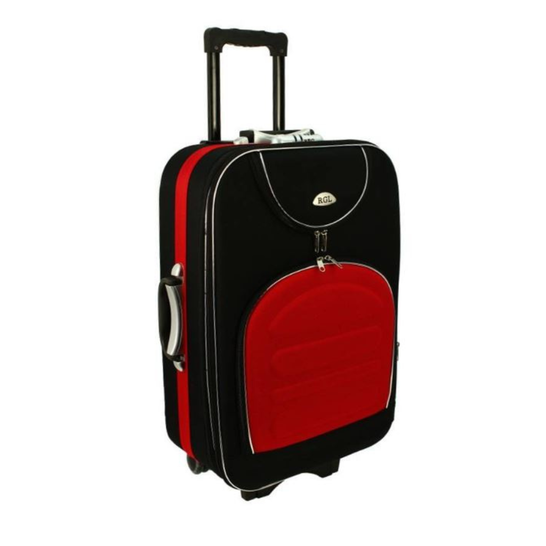 Trolley Stoff Reisekoffer Set für Handgepäck Aufgabegepäck mit Rollen L ...