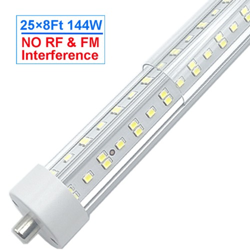 T8 8FT Led Tube Light Bulbs FA8 Single Pin 144W 8 Foot Led Shop Lights ...