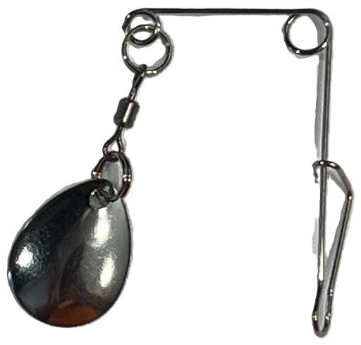 50 LURES NICKEL SILVER BEETLE SPIN CURLTAIL JIG SPINNERS Colorado ...