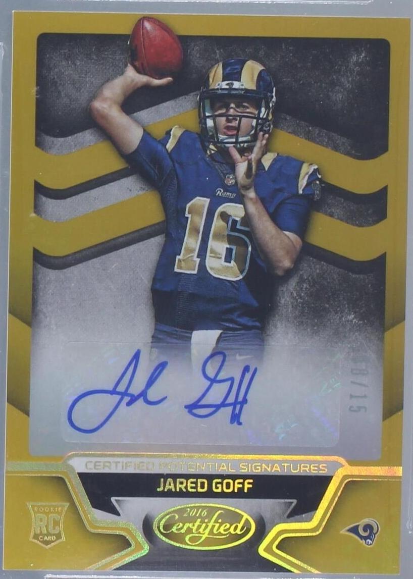 2016 Panini Certified - Certified Potential Signatures Jared Goff #CPS ...
