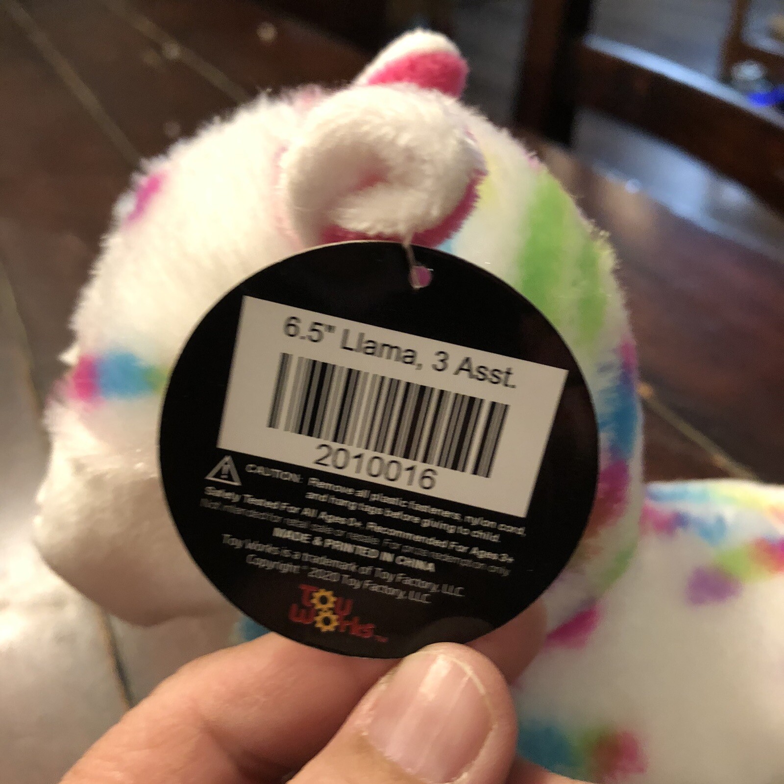 Rainbow Llama Plush 6.5" NWT Toy Works stuffed animal Llama | eBay