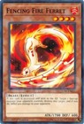 Yugioh - Fencing Fire Ferret - 1st Edition NM - Free Holographic Card ...