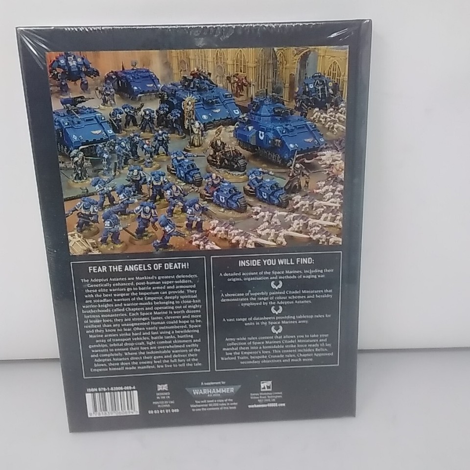 Games Workshop Warhammer 40k Codex: Space Marines 9th Edition Hardcover ...