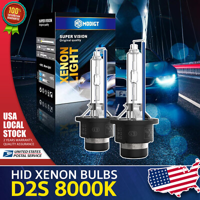 2x New OEM 85122C1 66240 Xenon D2S 8000K Blue Bulbs Set HID Light Lamp ...