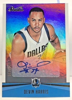 Devin Harris 2016-17 Panini Studio Signatures Autograph Auto #'d/299 ...