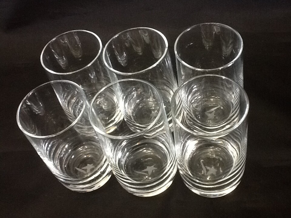 6 New 4 oz Shot Glasses Glass Barware Shots Whiskey Tequila Vodka Rum ...