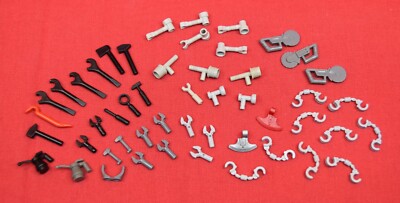 LEGO Minifigure BULK PARTS LOT of 50 Tools Crowbar Wrench Hammer OilCan ...