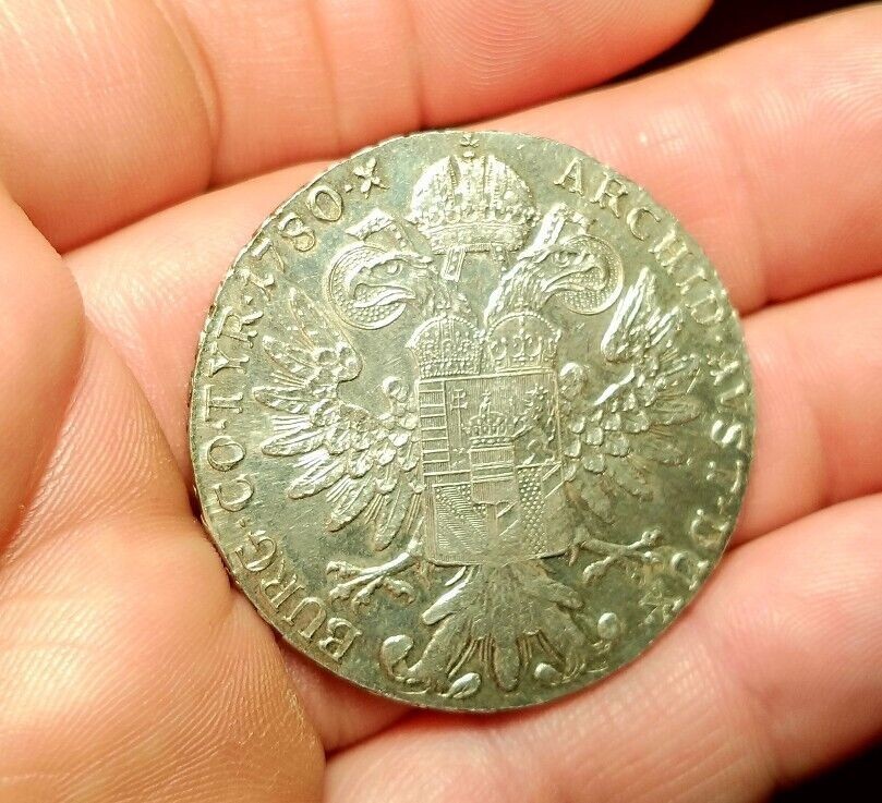 Moneta Old Maria Theresa Thaler BURG CO TYR 1780 X Archid Avst Dux (OLD ...