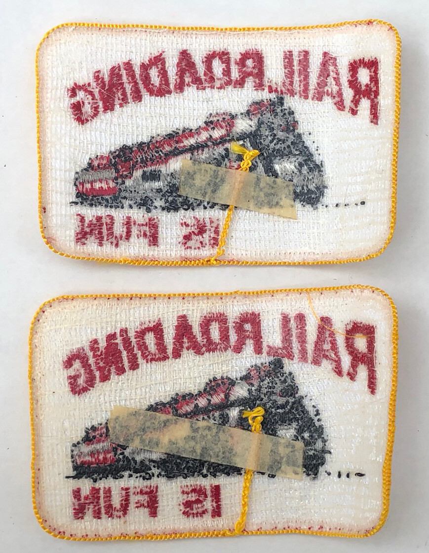 2- Railroading is Fun Embroidered Patches RR Railroad Hobby Novelty 4 ...