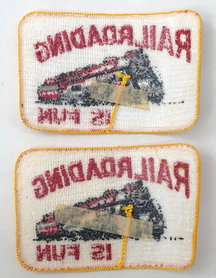 2- Railroading is Fun Embroidered Patches RR Railroad Hobby Novelty 4 ...