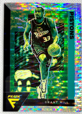2020-21 Panini Flux Grant Hill Silver Pulsar Prizm Card #199 SP Detroit ...
