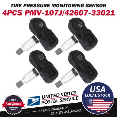 4PCS TPMS Genuine 42607-33021 PMV-107J For Toyota Lexus TIRE PRESSURE ...