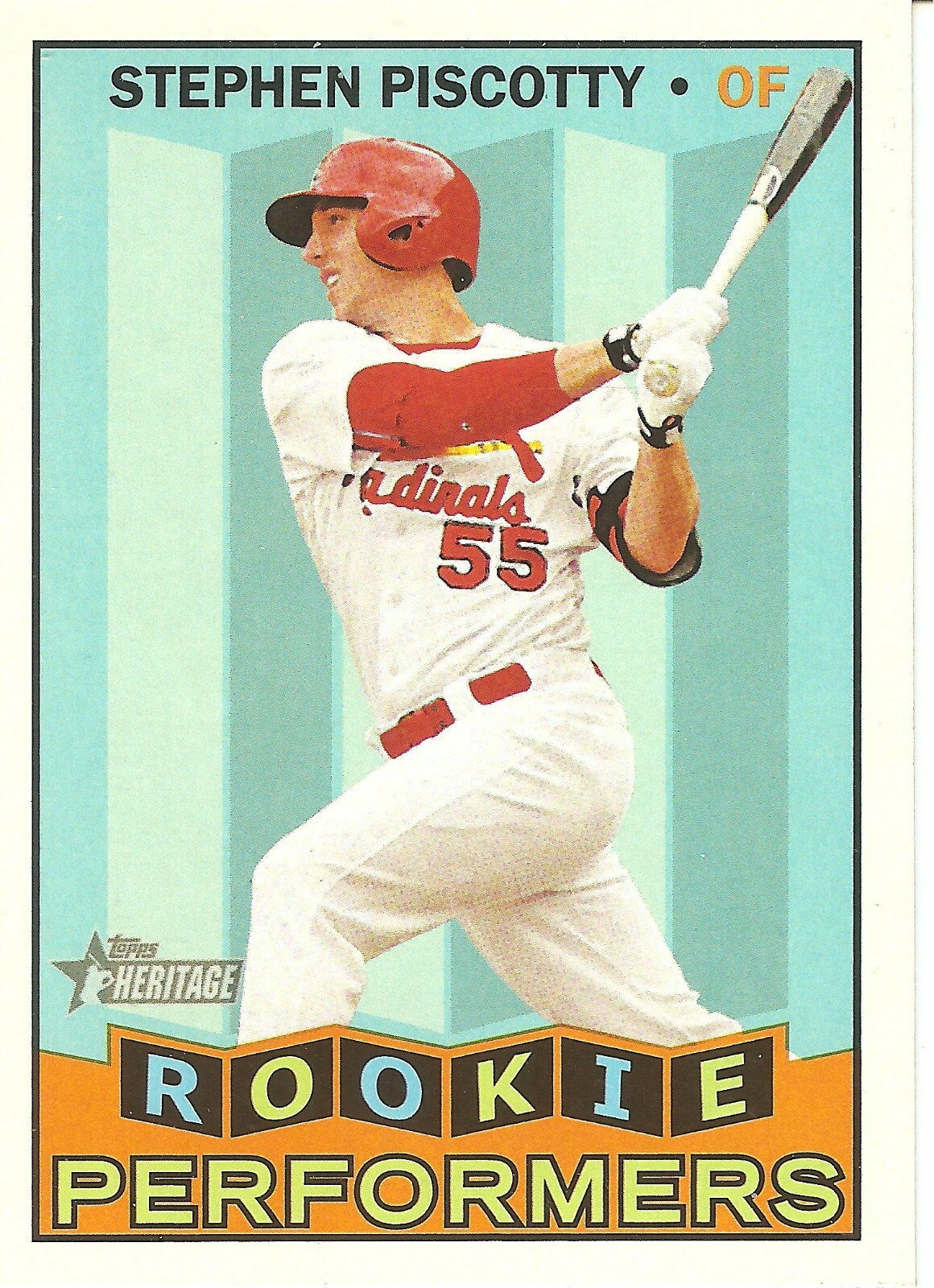 2016 TOPPS HERITAGE STEPHEN PISCOTTY ROOKIE PERFORMERS BASEBALL CARD RP ...