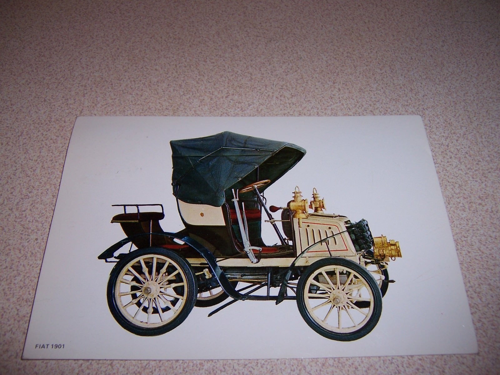 1901 FIAT ANTIQUE AUTOMOBILE CAR POSTCARD | eBay