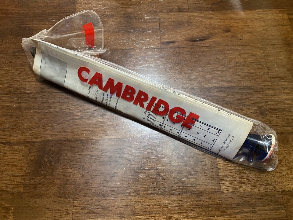 Vintage CAMBRIDGE II Recorder Trophy Music Co Cleveland Black USA No ...