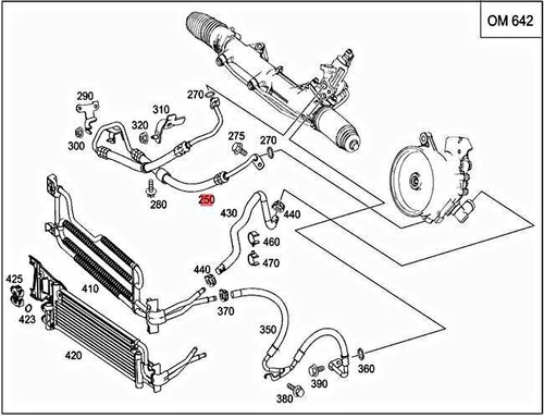Genuine MERCEDES A207 C207 S204 S212 W204 W212 High-Pressure Line ...