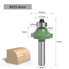 Round Over Edge Forming Profile Router Bit 8mm Shank 3/16" - 1/2 Radius ...