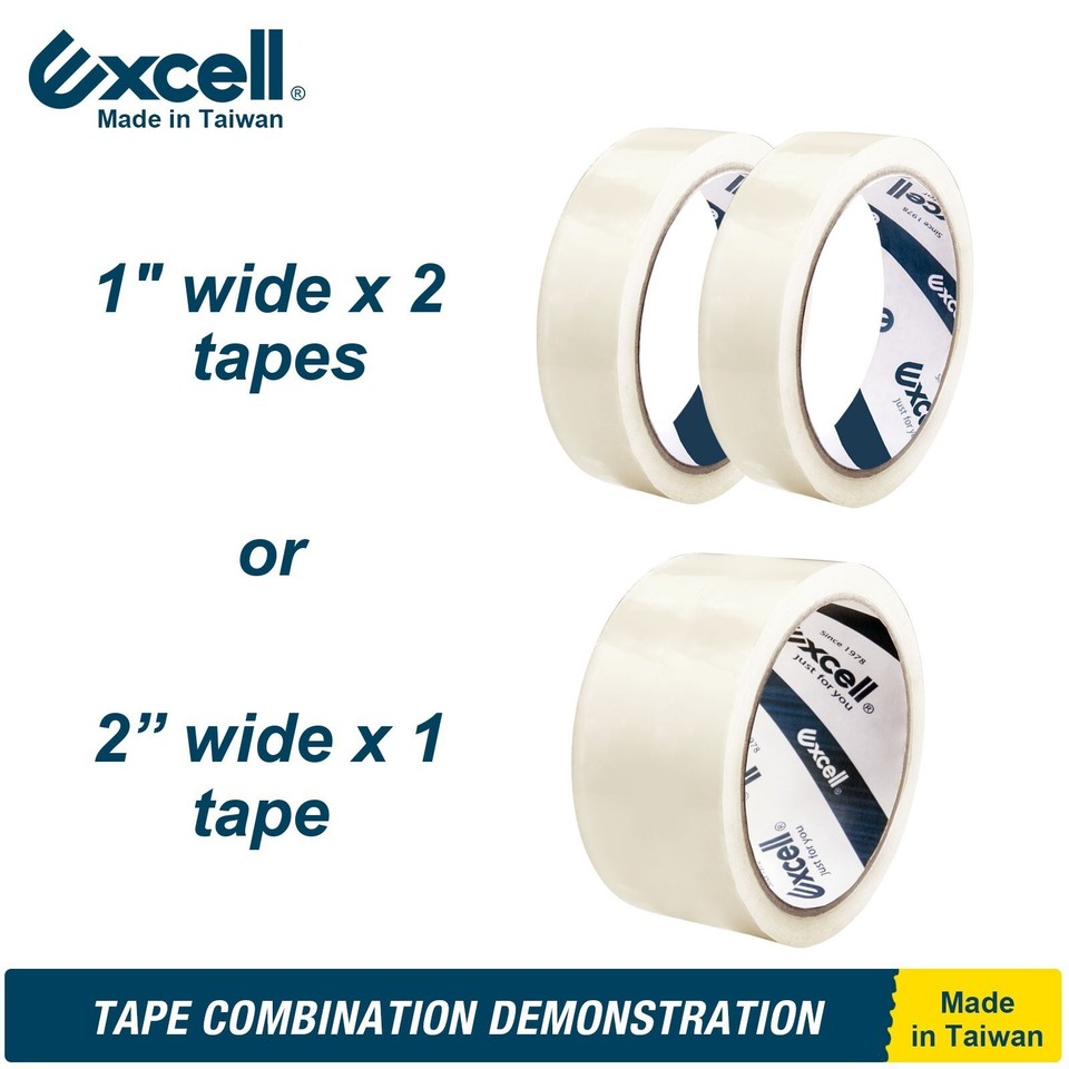 Excell Heavy Duty Desk Tape Dispenser for 2" Tape 3" Core, Safety Blade ...