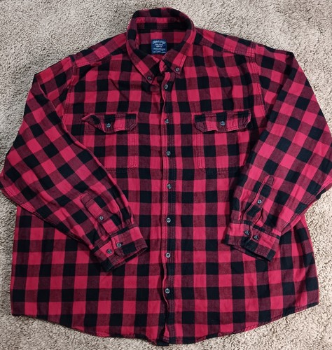 Faded Glory Men's Size 2XL (50-52) Flannel Long Sleeve Plaid Shirt | eBay
