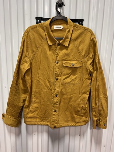 $248 Taylor Stitch Waxed LOMBARDI JACKET Chore Coat Mustard Yellow ...