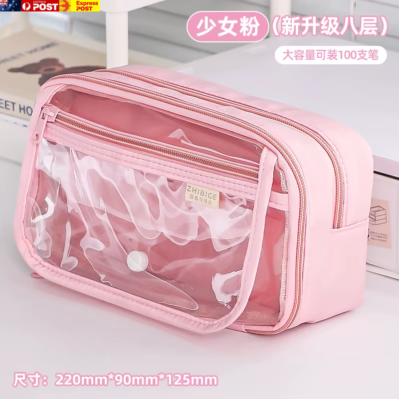 Transparent Pencil Case Stationery Box Good Quality for Elementary ...