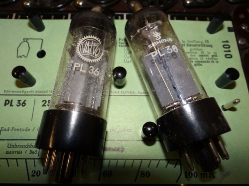 2 Röhren Valvo & Siemens PL36 Tube 65/80 mA Valve auf Funke W19 geprüft BL-1830 | eBay