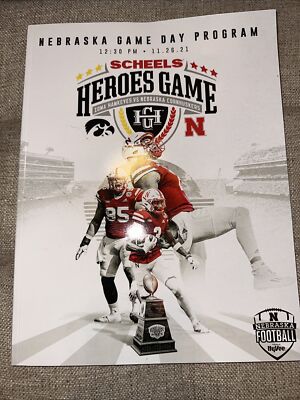 2021 Iowa Hawkeyes vs Nebraska Cornhuskers Football Program | eBay