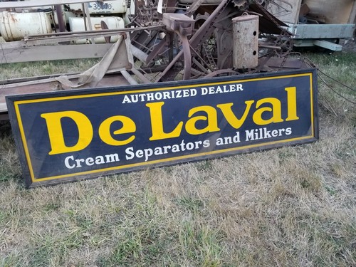 Vintage Large Rare De Laval Dealer sign 96" x 26" | eBay