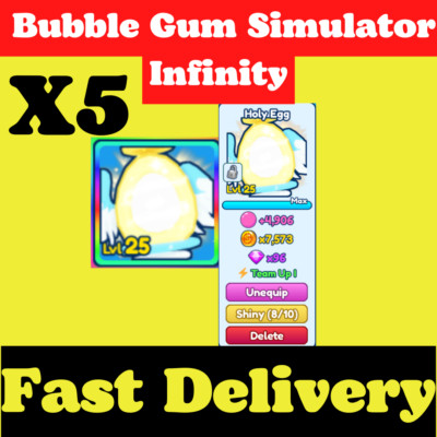 Roblox Bubble Gum Simulator Infinity | X5 Holy Egg | BGSI | FAST ...
