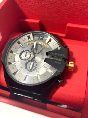 DIESEL DZ4479 MEGA CHIEF IP BLACK STAINLESS STEEL CHRONOGRAPH WATCH 51 ...
