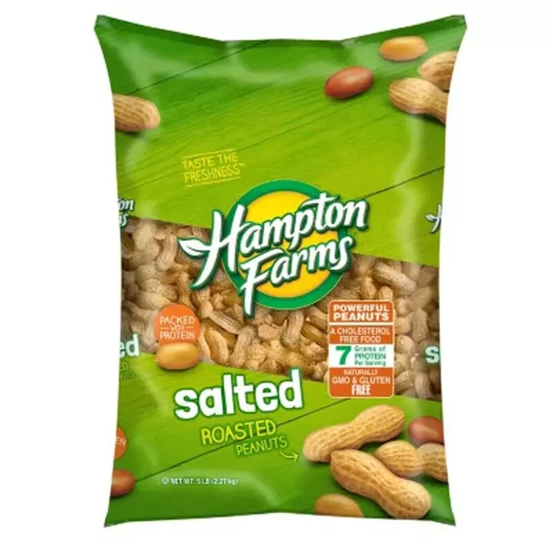 Hampton Farms Salted In-Shell Peanuts (5lbs) FREE SHIPPING | eBay