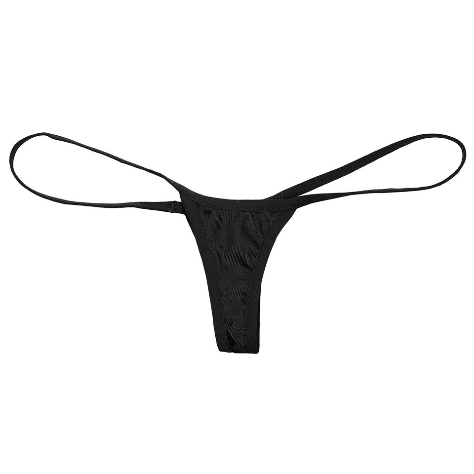 DE Damen Glänzend Slip Lack Leder Schritt offen G-String Panties ...