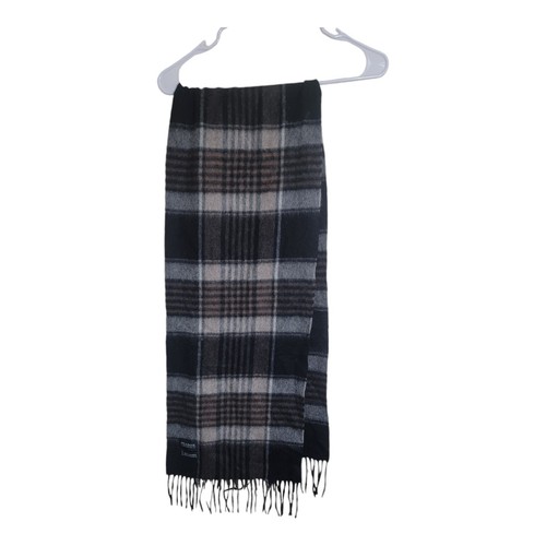 Jos. A. Bank Scarf Women 100% Cashmere 66" Long Dark Academia Fringe ...