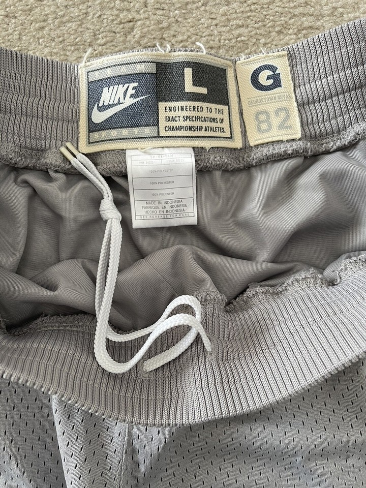 georgetown hoyas basketball shorts large retro nike vintage | eBay