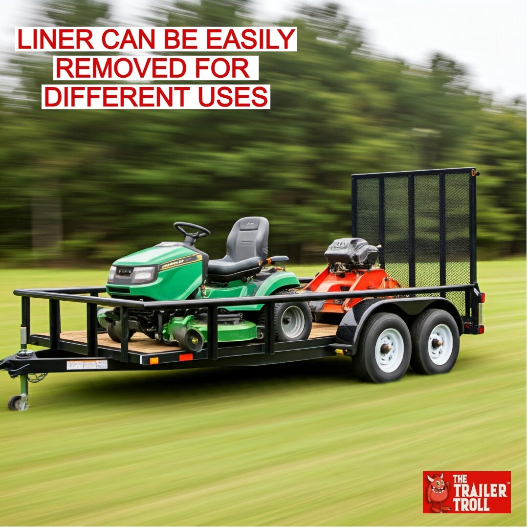TRAILER TROLL Sturdy Utility Landscape Trailer Liner Makes Trailer Bulk ...