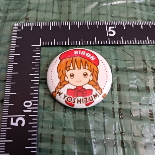 Vintage Item Can Badge Ribbon Nakayoshi W. Yoshizumi Supplement Showa ...