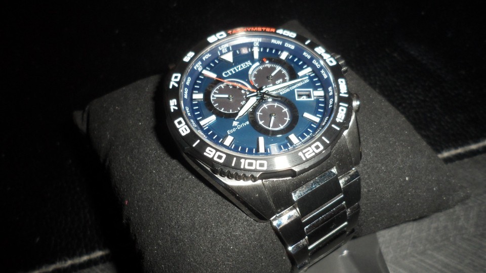 CITIZEN CB5034-58L Men's Eco-Drive Radio Controlled A.T. Chronograph ...