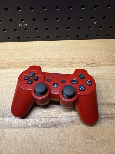 (N) Sony Playstation 3 PS3 Dualshock 3 Controller CECHZC2U - Red - OEM ...