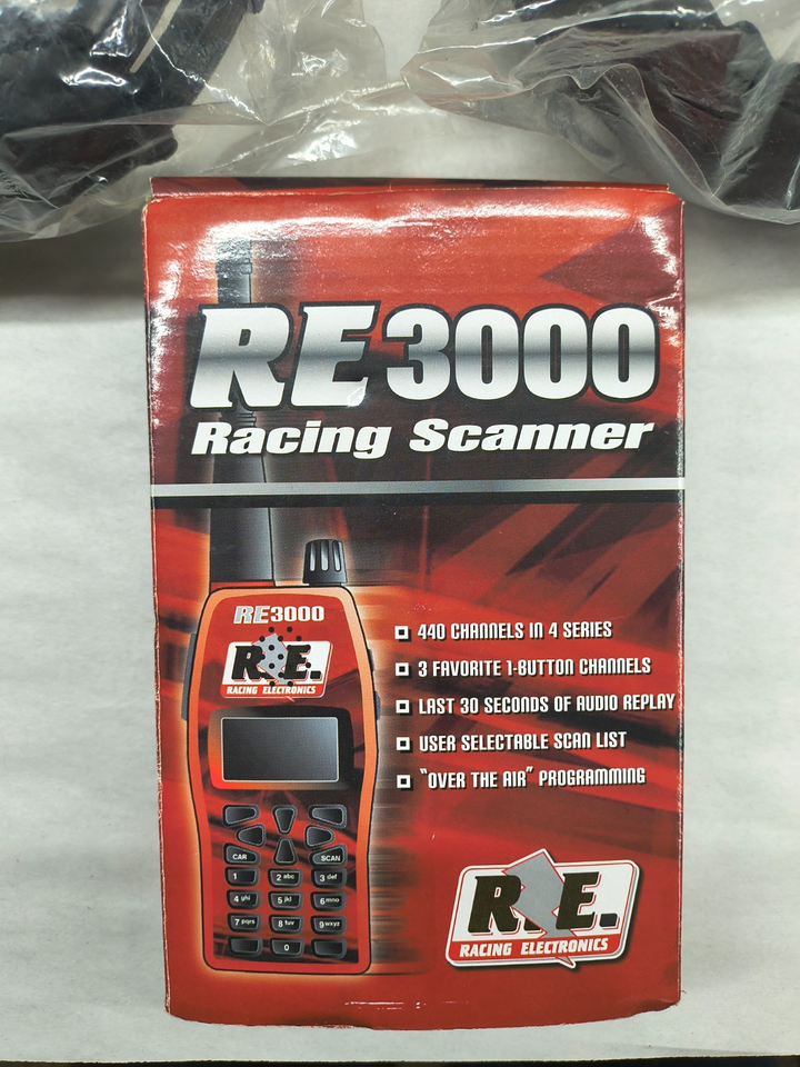 Racing Electronics Re3000 440ch Scanner Racing Headset Working See
