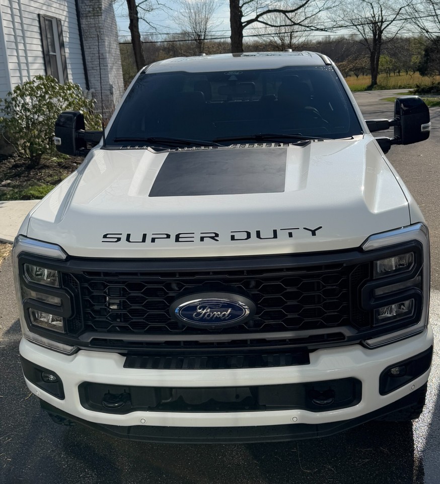 Fits Ford F350 F250 Super Duty Center Hood Stripe Vinyl Graphics Decal ...
