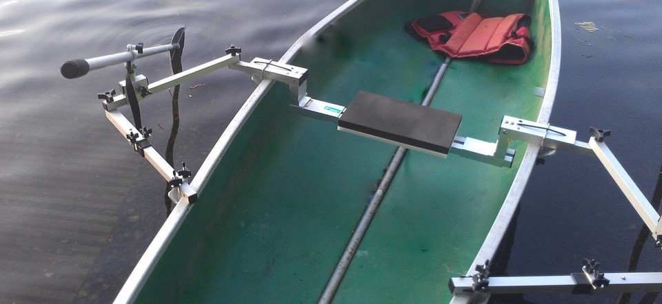 Row Outriggers for Canoe with Oars and seat Included -- Rowing Beats ...